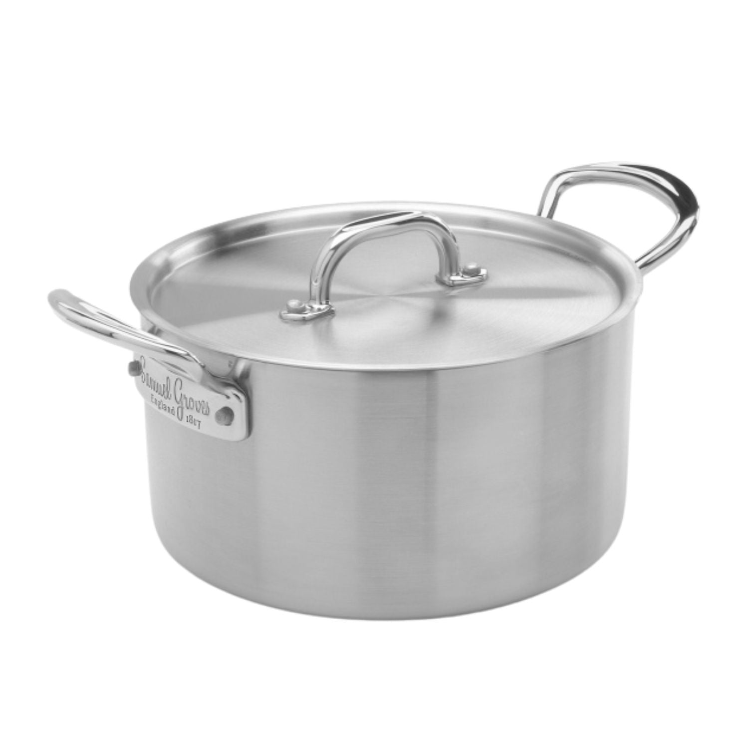 Samuel Groves Classic Tri-ply Casserole Pan | Stainless Steel Pot ...